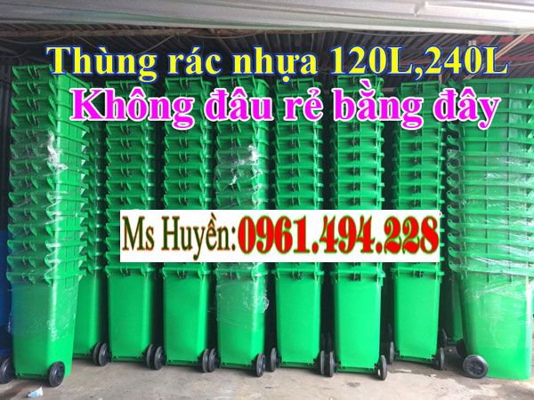 Thùng rác công cộng tại Sơn Tây Ba Vì HDPE chính hãng giá rẻ